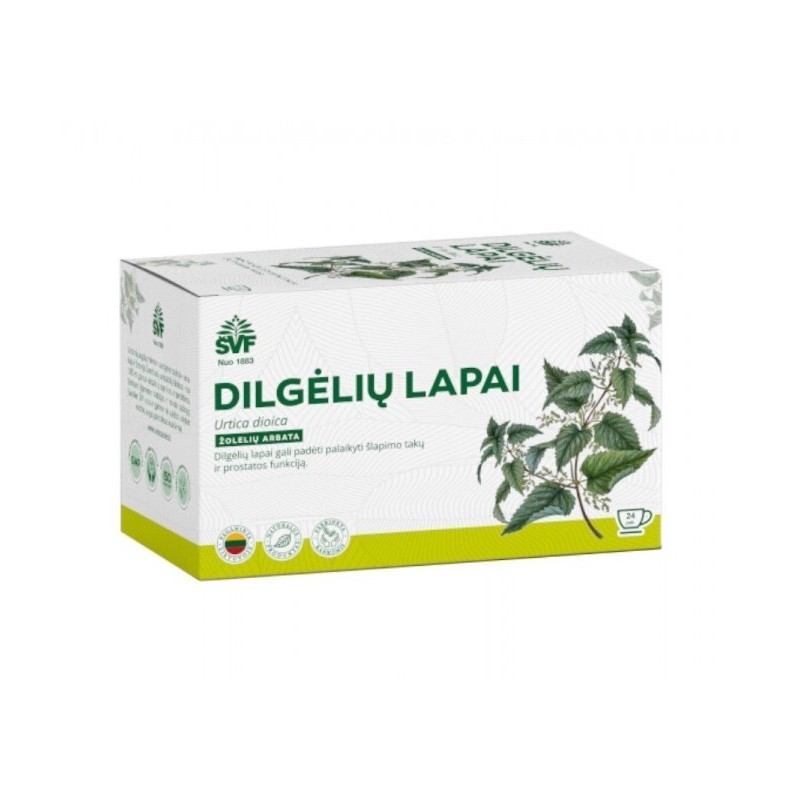 DILGĖLĖS LAPAI ŽOLELIŲ ARBATA (FOLIUM URTICAE) 1G N24 - Pinkpharma.lt