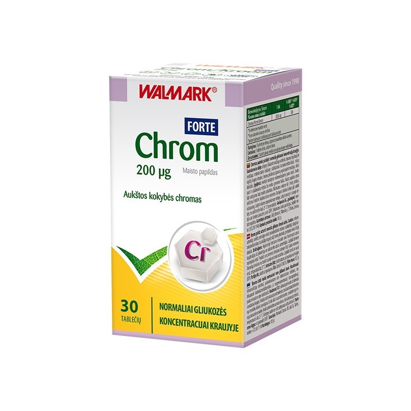 CHROM FORTE 200MG TAB. N30 - Pinkpharma.lt