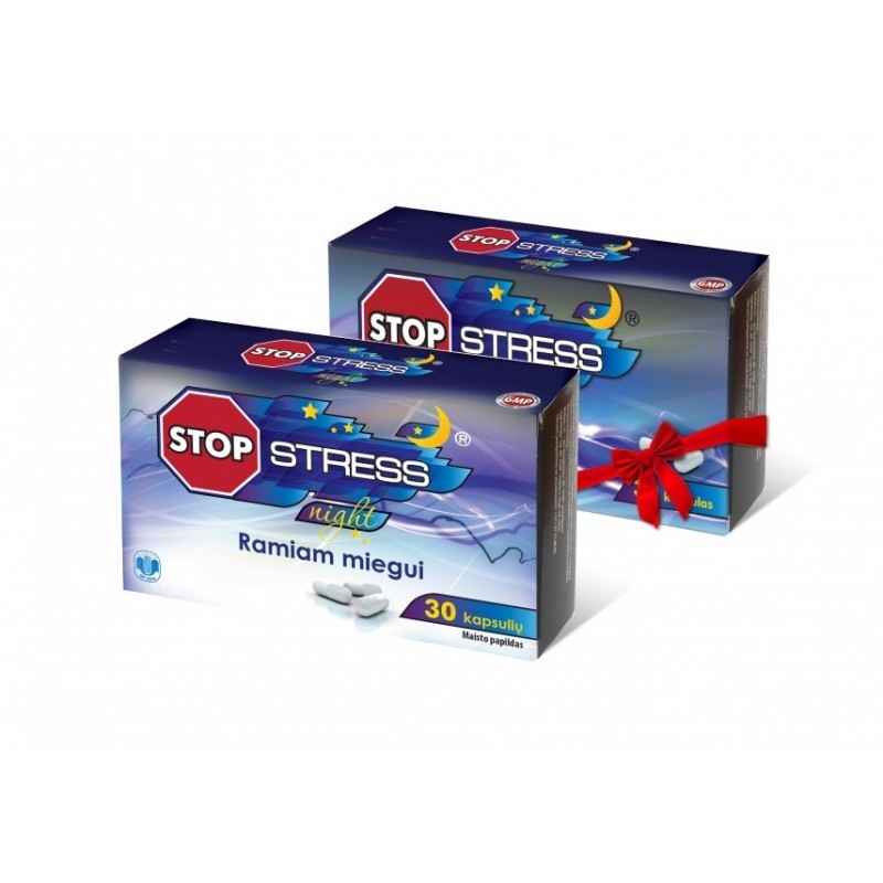 RINKINYS STOP STRESS NIGHT CAPS. N30+N30 - Pinkpharma.lt