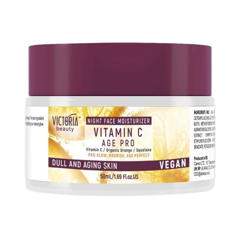 Victoria Beauty naktinis veido kremas brandžiai odai su vitaminu C, 50 ...