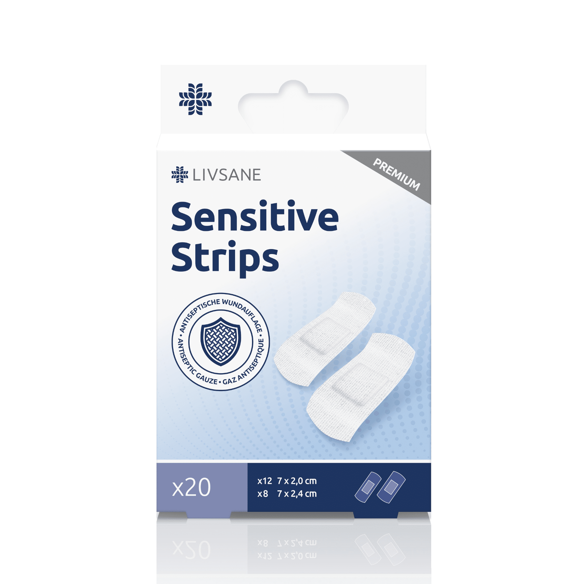 LIVSANE Premium Sensitive pleistrai N20 - Pinkpharma.lt
